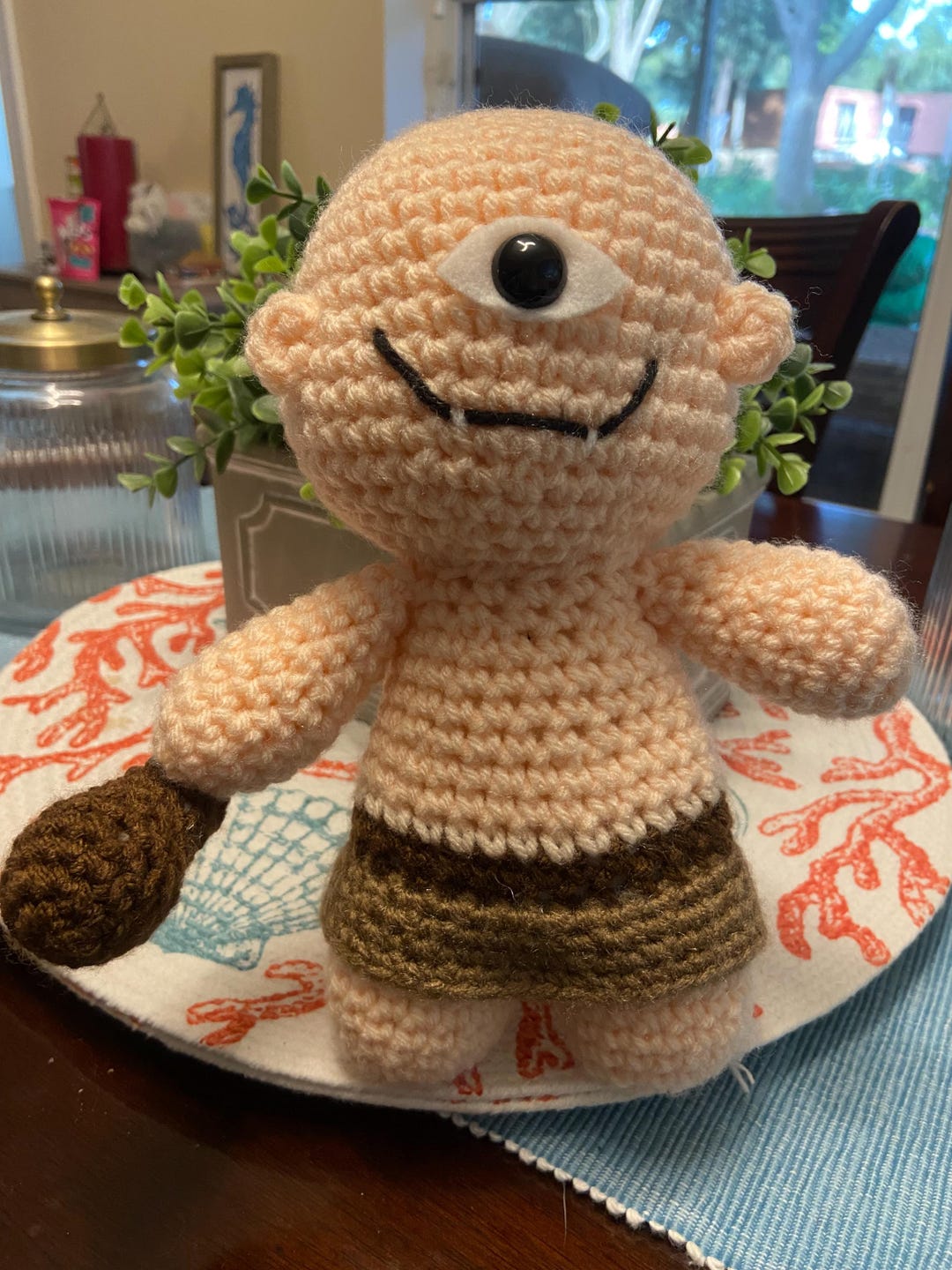 Cyclops Stuffie Handmade Crochet - Etsy