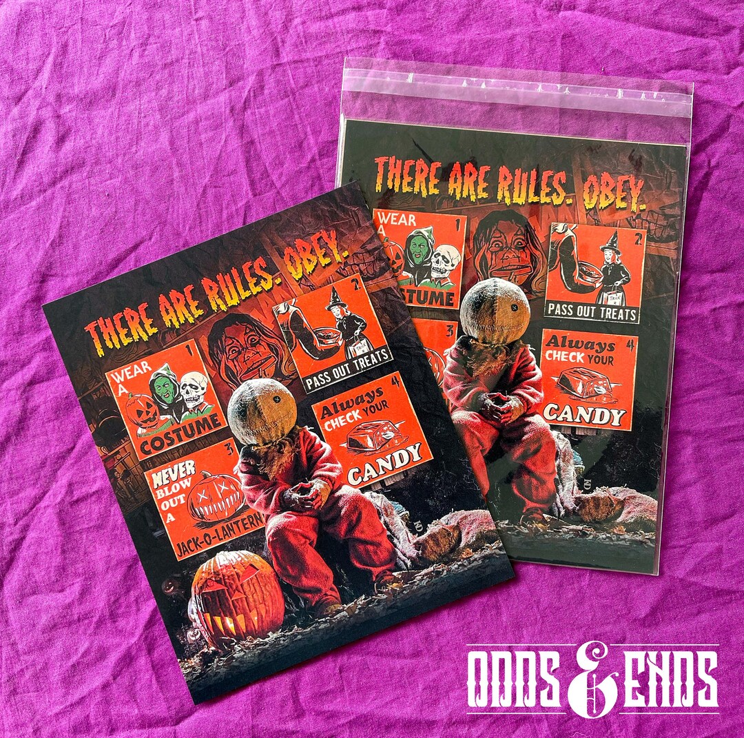 There Are Rules! Obey! Trick 'r Treat Sam Halloween 8"x10" Art Print ...