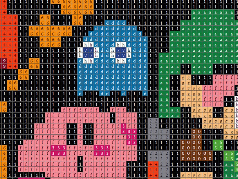 Video Game Character Crochet Blanket Pattern, C2C Graph & Tutorial (PDF ...
