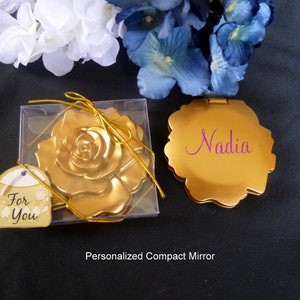Personalized Compact Mirror, All Occasion Gift, Compact Mirror, Wedding ...