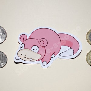 Sleeping Slowpoke Sticker - Etsy