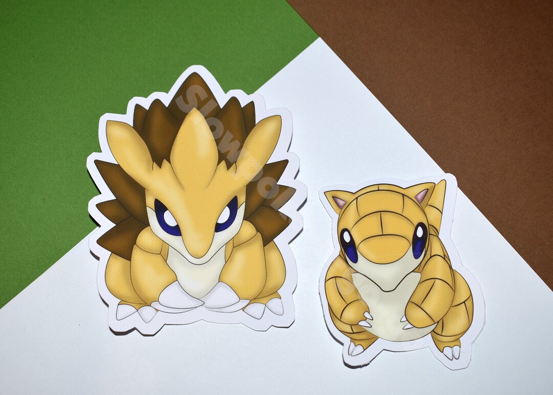 Sandslash and Sandshrew Stickers - Etsy