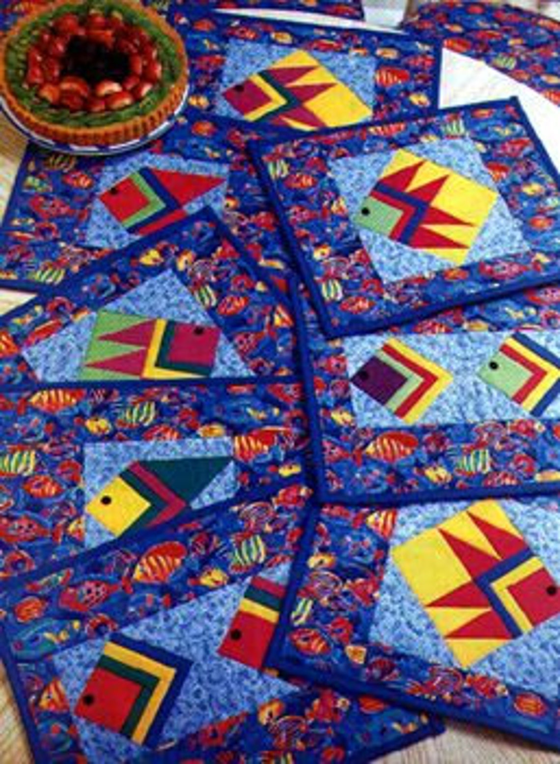 Angel Fish Block PATTERN in Two Sizes - Etsy