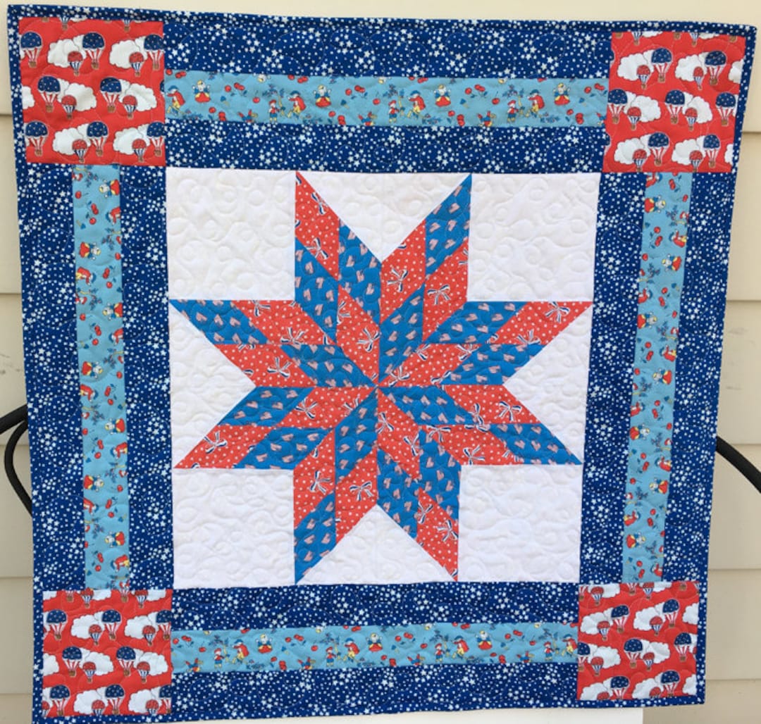 One Block Lone Star Quilt PATTERN - Etsy
