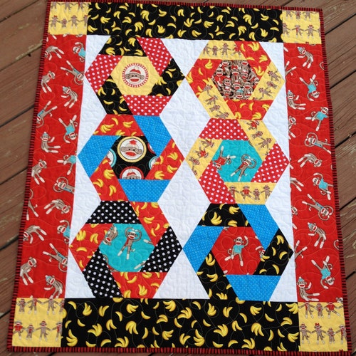 Twisted Hexagon Quilt Pattern - Etsy