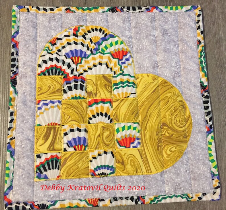 Woven Danish Hearts Mug Rug Pattern | Etsy