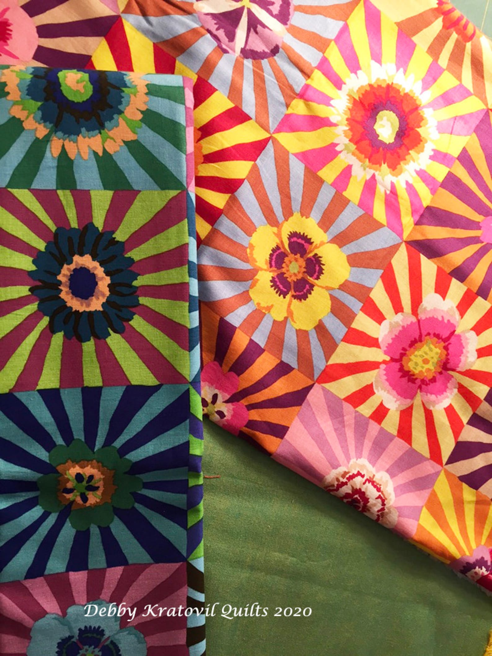 Sunburst off Center Log Cabin Quilt PATTERN - Etsy