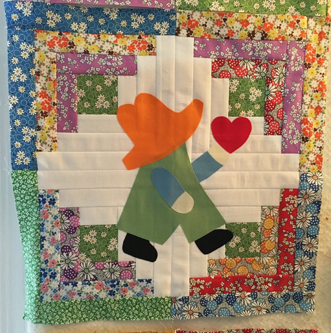 Sunbonnet Sue & Overall Sam Quilt PDF PATTERN | Etsy UK