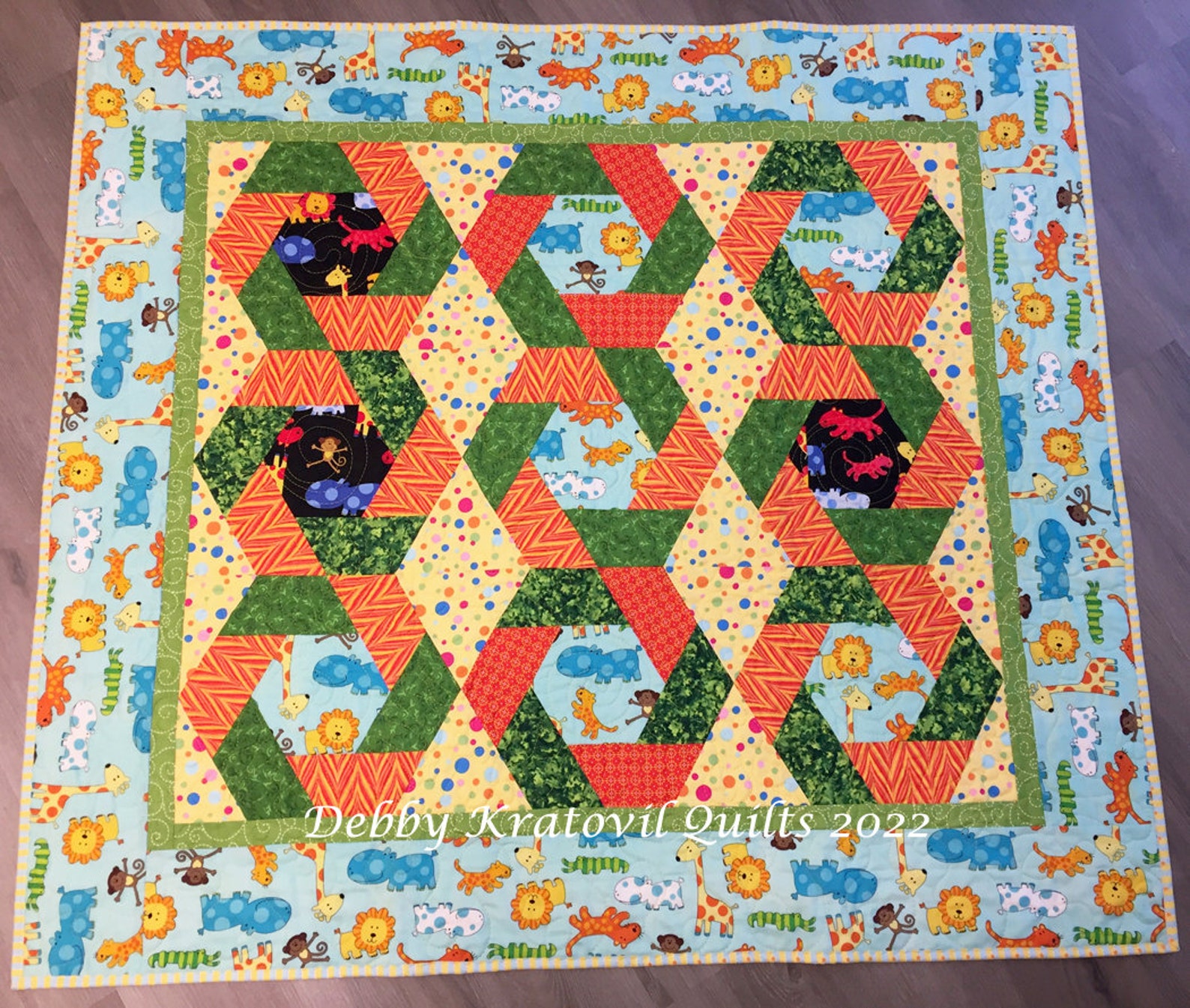 Twisted Hexagon With Festive Chickadees PATTERN - Etsy