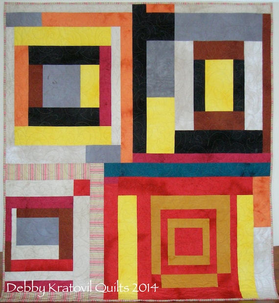 Gee's Bend Housetop 4 Block Quilt PATTERN | Etsy UK