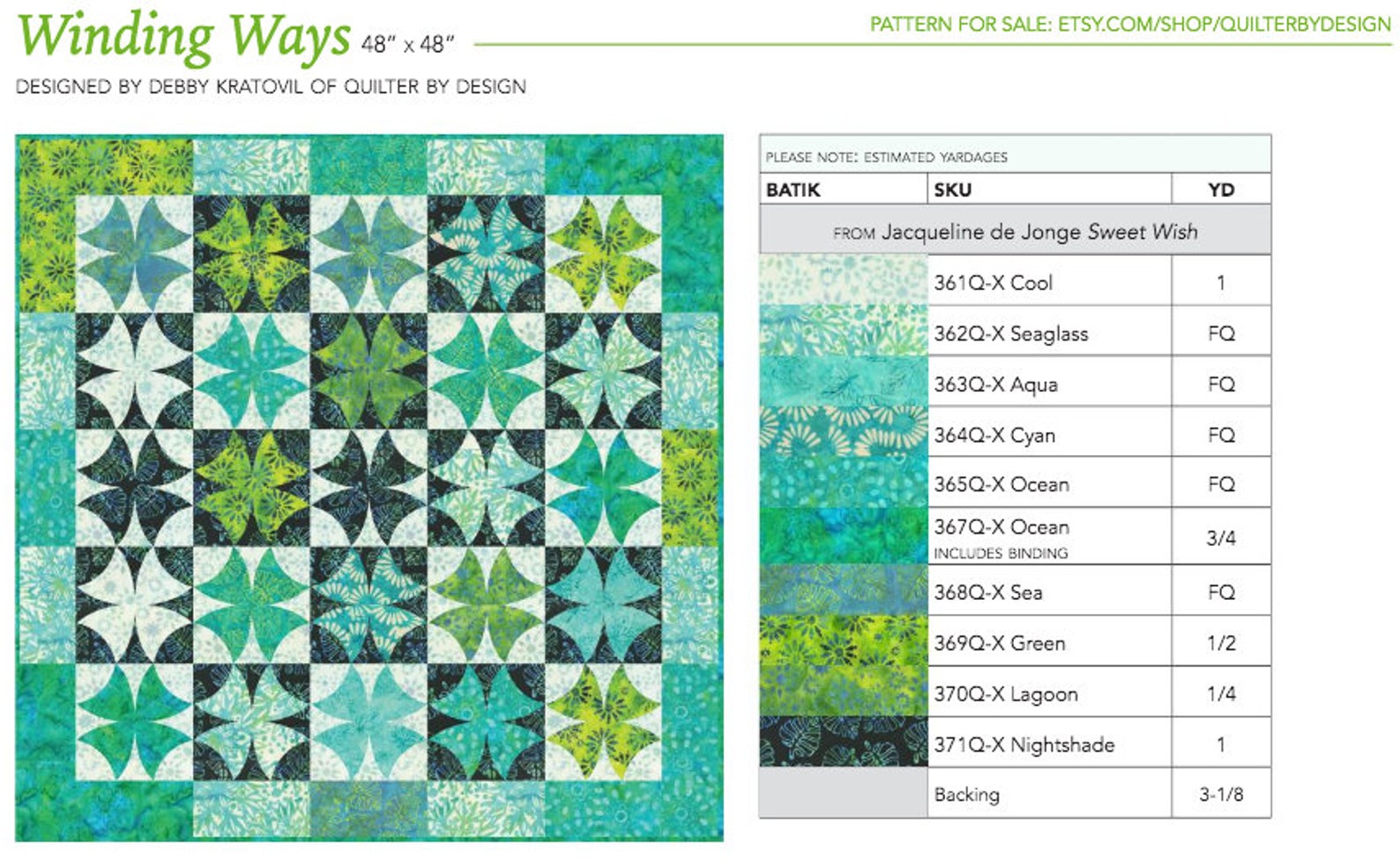 Winding Ways Quilt Pattern DIGITAL PDF - Etsy