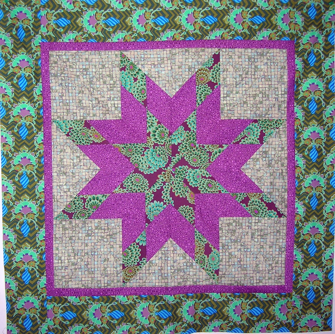 Big Block Lone Star Quilt PATTERN - Etsy