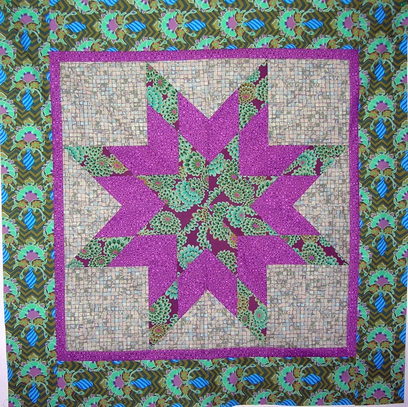 Big Block Lone Star Quilt PATTERN - Etsy
