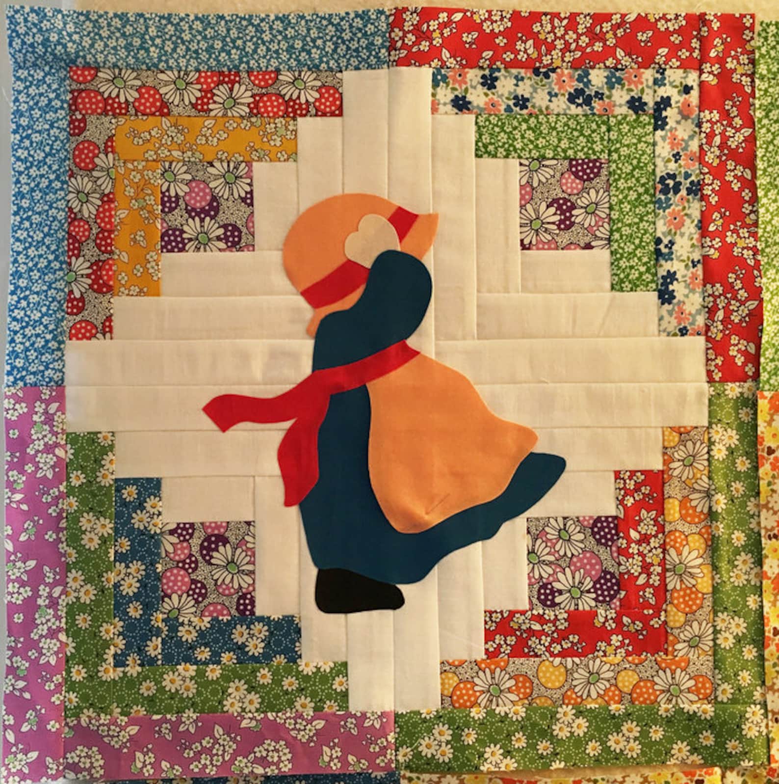 Sunbonnet Sue & Overall Sam Quilt PDF PATTERN - Etsy