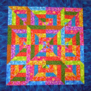 Rainbow Strips Quilt PATTERN - Etsy
