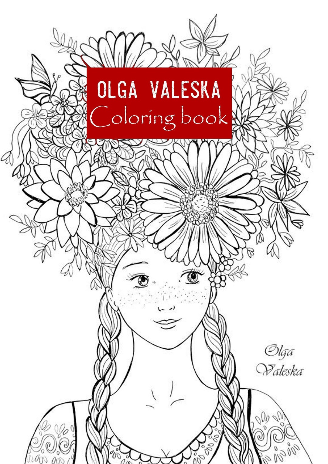 Coloring Page for Download Illustration Olga Valeska Folk Easter Slavic ...