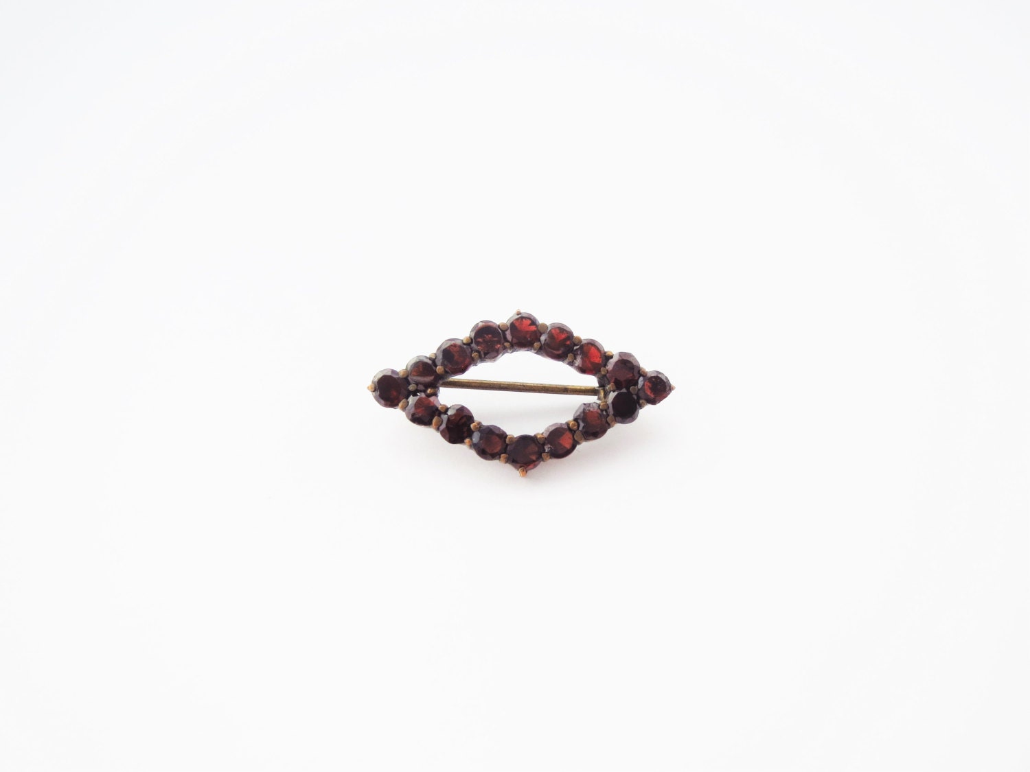 Antique Victorian Bohemian Garnet Brooch/pin - Etsy