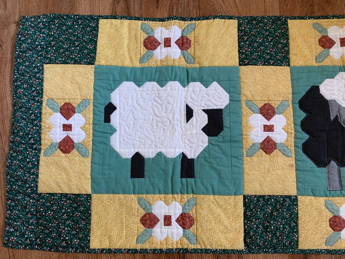 Sheep Table Runner - Etsy