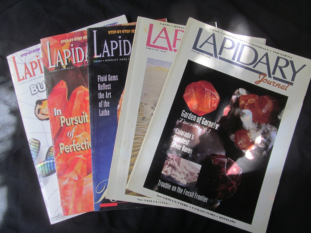 5 Lapidary Journal Magazines From 1993 and 1995 - Etsy