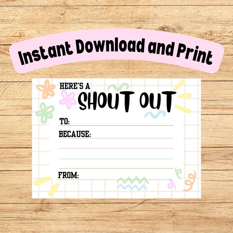 Shout Out Board for Staff - Etsy