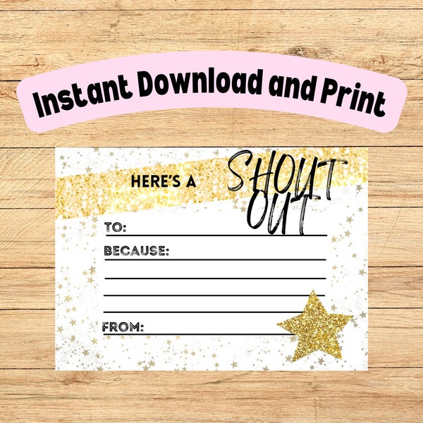 Shout Out Cards - Etsy