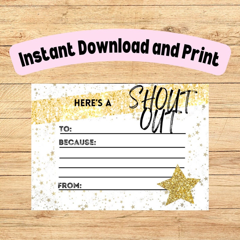 Shout Out Cards - Etsy