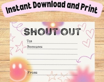 Shout Out Cards | 40 Pack | Promote Kindness | Students, Teachers ...