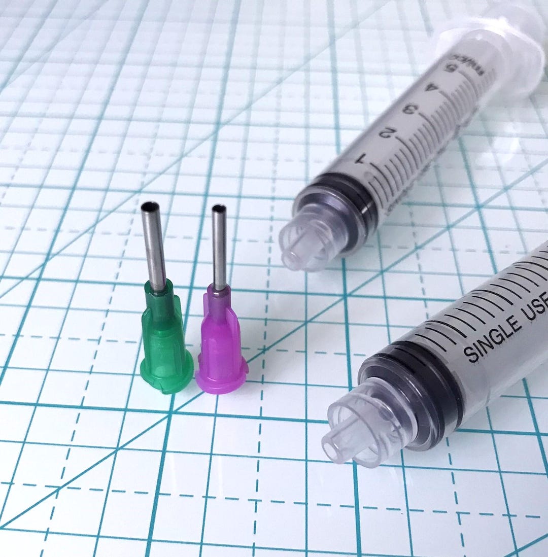 Reusable Syringe With Applicator Tips for Glue, Syringe for Miniature ...