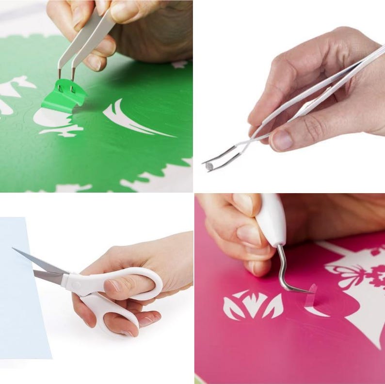 Cricut Basic Arts & Crafts Tool Set: Vinyl, Lettering, Cardstock - Etsy
