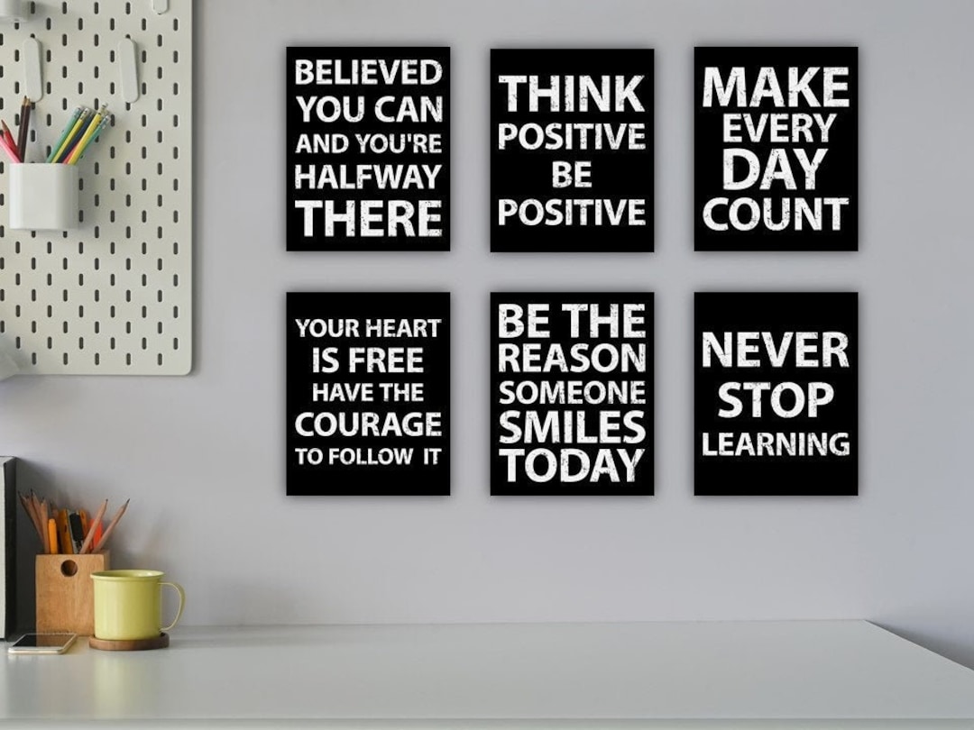 Entrepreneur Art, Typography Wall Art, Inspirational Wall Art, Cubicle ...