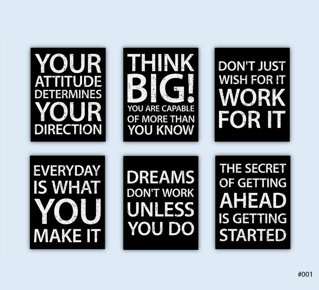 Inspirational Quotes, Positive Quotes Gift, Inspiring Wall Art ...