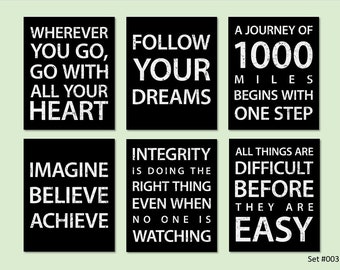 Inspirational Quotes, Positive Quotes Gift, Inspiring Wall Art ...