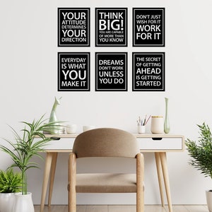 Inspirational Quotes, Positive Quotes Gift, Inspiring Wall Art ...