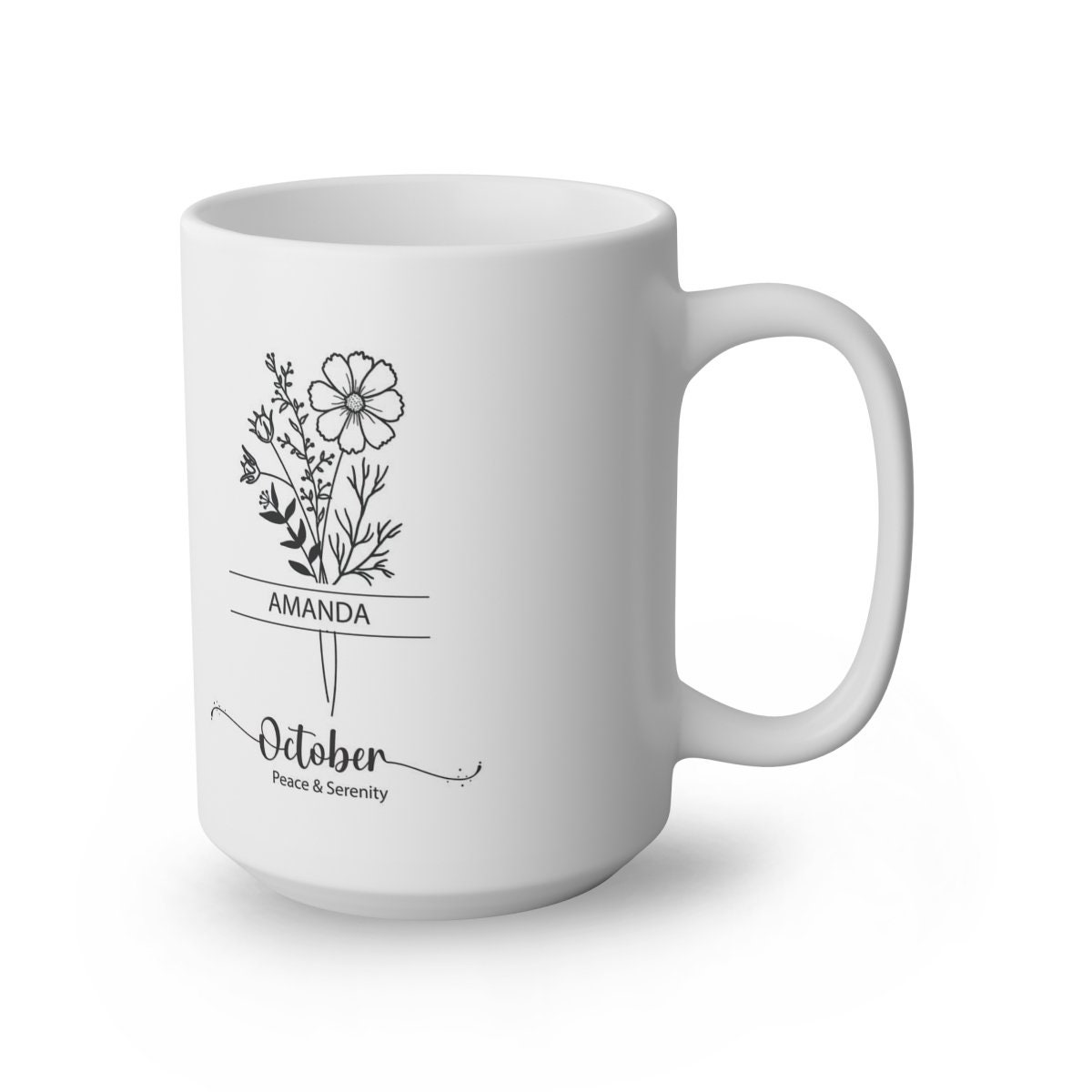 Family Name Watercolor Flowers, Grandma's Garden Gifts With Grandkids ...