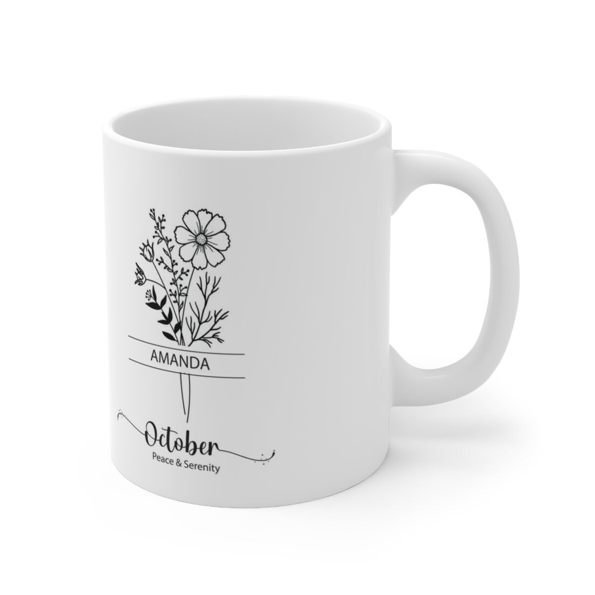 Family Name Watercolor Flowers Grandma's Garden Gifts - Etsy