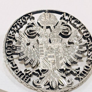 Vintage Carved Austrian Silver Coin Archid Avst Dux Burg Co Tyr 1780 ...