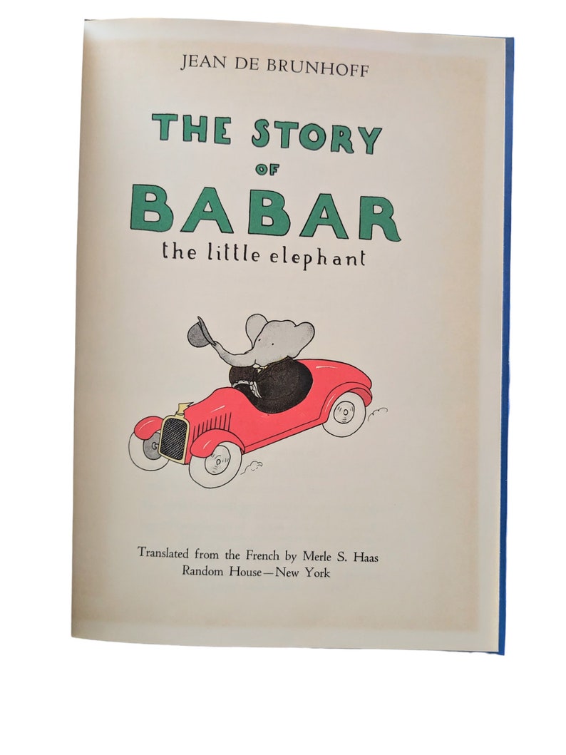 The Story of Babar the Little Elephant HB 1961 Jean De Brunhoff - Etsy
