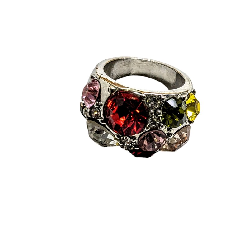 Rhinestone Ring - Etsy