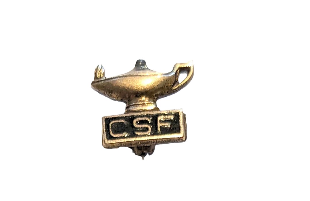 Vintage CSF California Scholarship Federation Aladdin Lamp Pin 10K GF ...