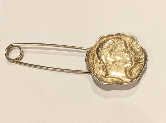Napoleon Bonaparte Medallion Brooch "Empereur" Gold-T… - Gem