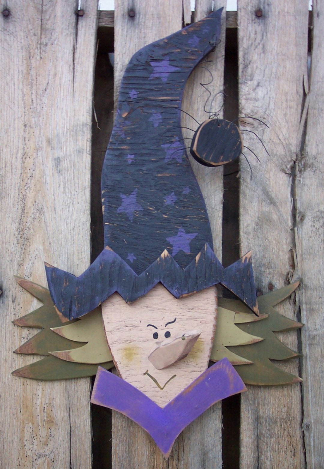 Scary Witch Wood Craft Pattern for Fall & Halloween - Etsy