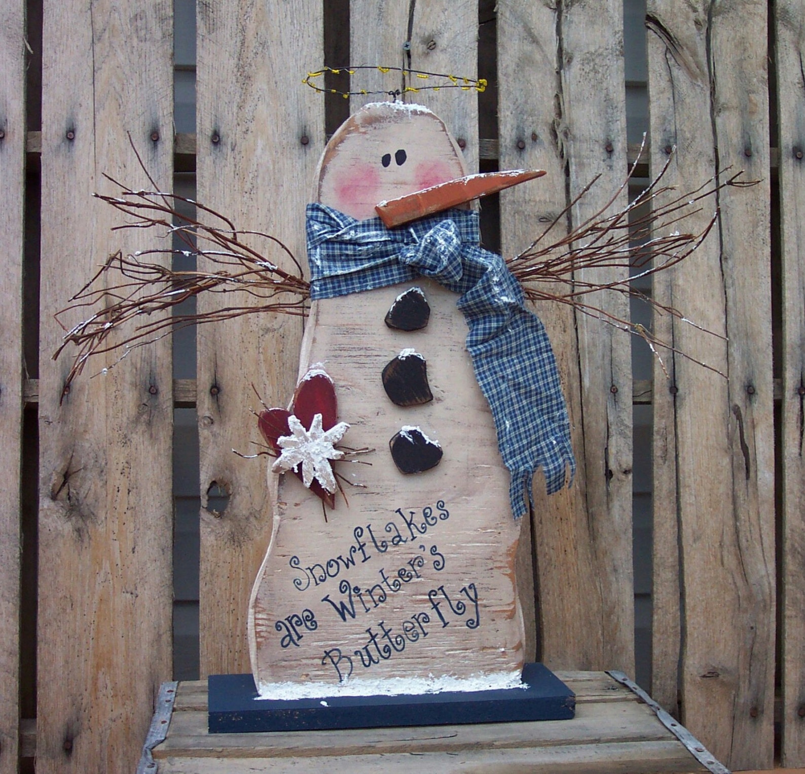 Snowman Angel Wood Craft Pattern for Winter and Christmas - Etsy