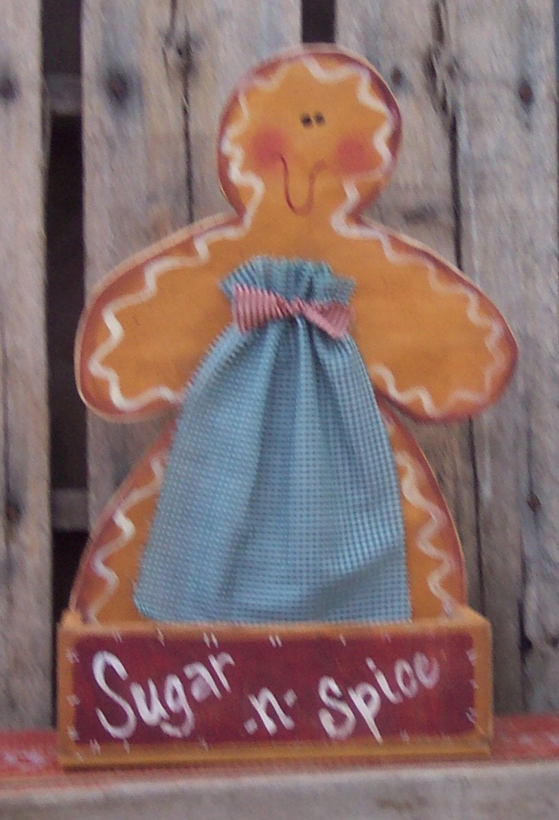 Gingerbread Man Treat Box Wood Craft Pattern for Winter and Christmas ...