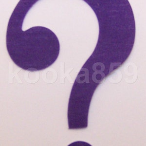 Question Mark Large 11" Iron on Patch Comic Con Cosplay Halloween ...