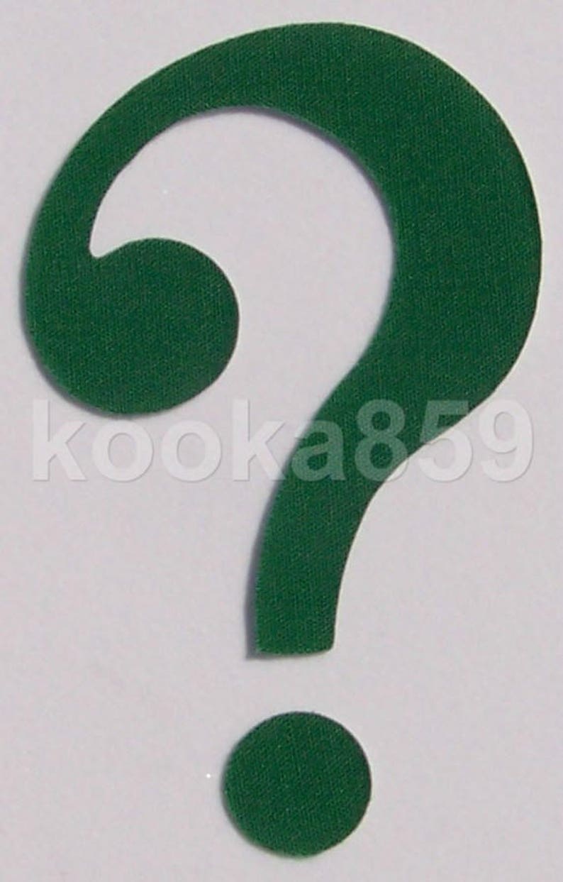 25 Fabric 3" Costume Question Mark Iron on Patches Halloween Comic Con ...