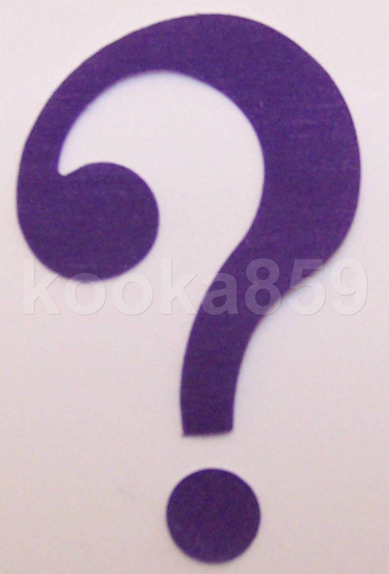 25 Fabric 3" Costume Question Mark Iron on Patches Halloween Comic Con ...