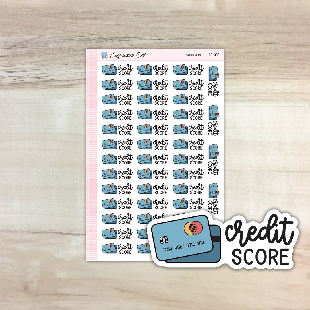 Credit Score - Doodle Script Stickers [ DS-306 ] - Etsy