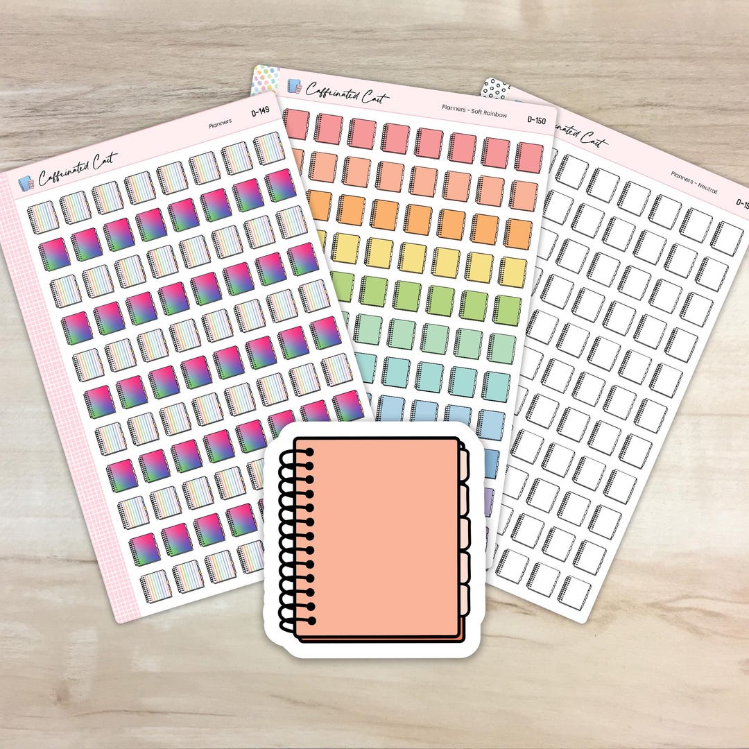 Planner Doodle Icon Stickers - Etsy