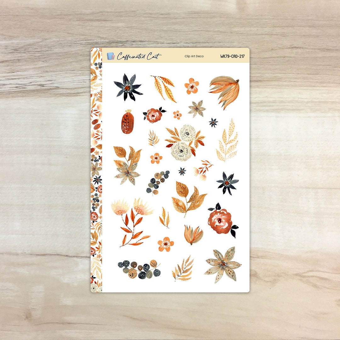 Decorative Clip Art - Amber & Rust [ WK-217 ] - Etsy