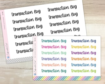 Reading Log Script Header Stickers Font C - Etsy